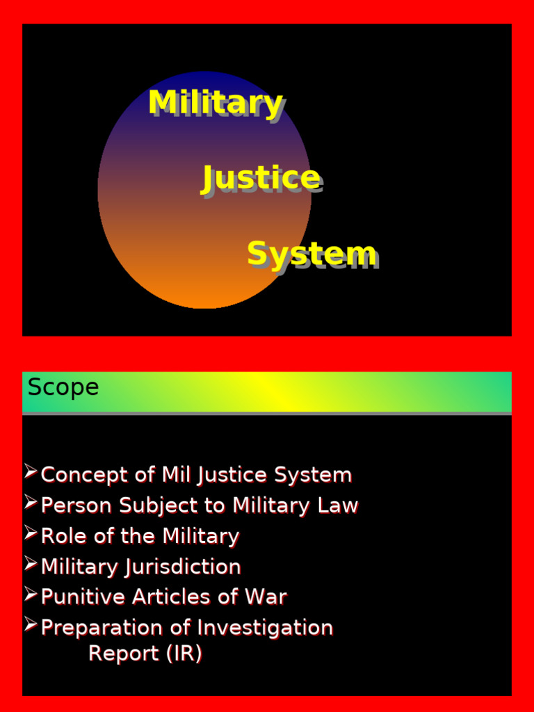 Overview of Military Justice System | PDF | Court Martial | Crimes
