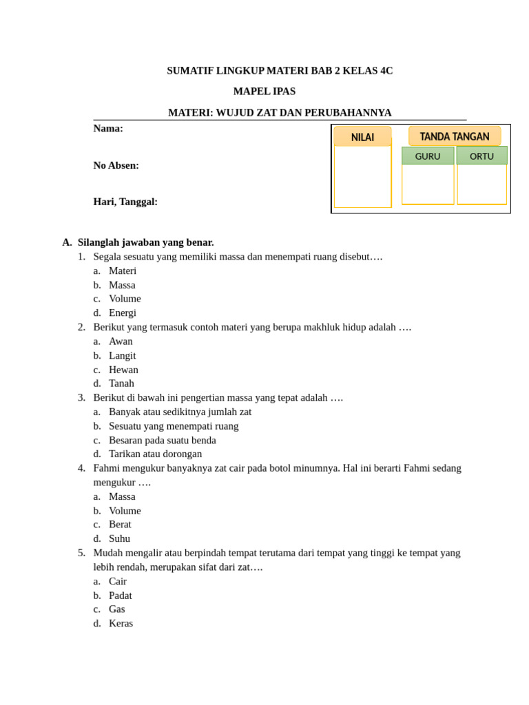 Ipas Bab 2 Untuk Rezky | PDF