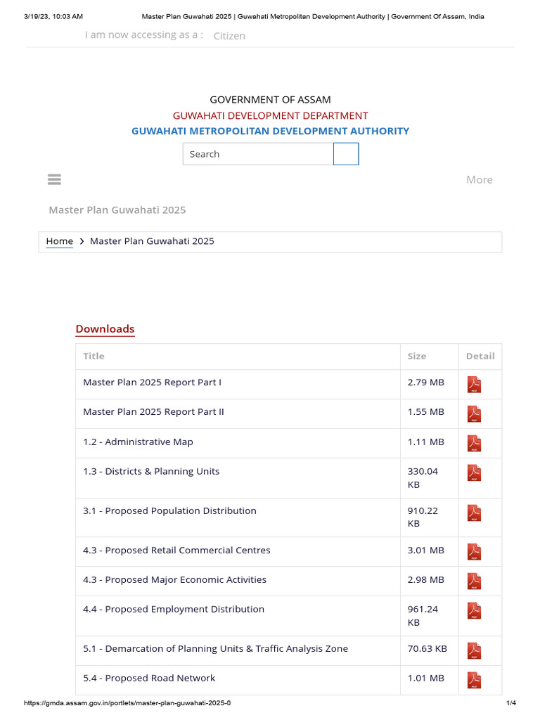Guwahati Master Plan 2025 Overview | PDF | Transport | Urban Planning