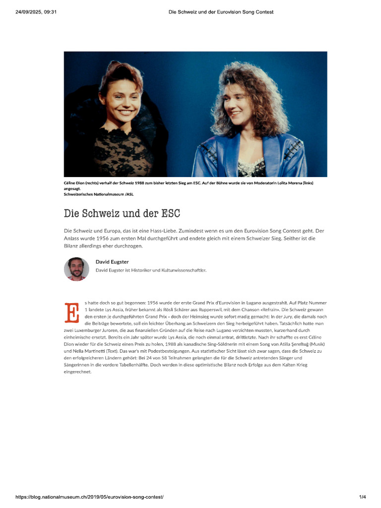 Die Schweiz Und Europa, Das Ist Eine Hass-Liebe. | PDF