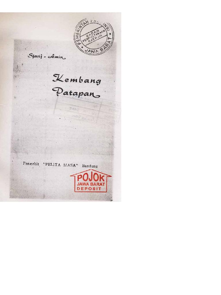 Kembang Patapan - Syarif Amin | PDF
