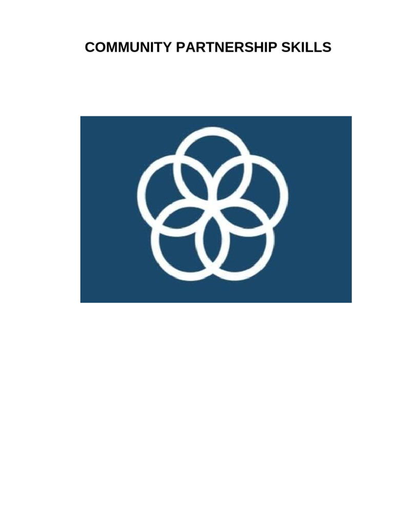 Community Partnership Skills Guide | PDF | Partnership | Community