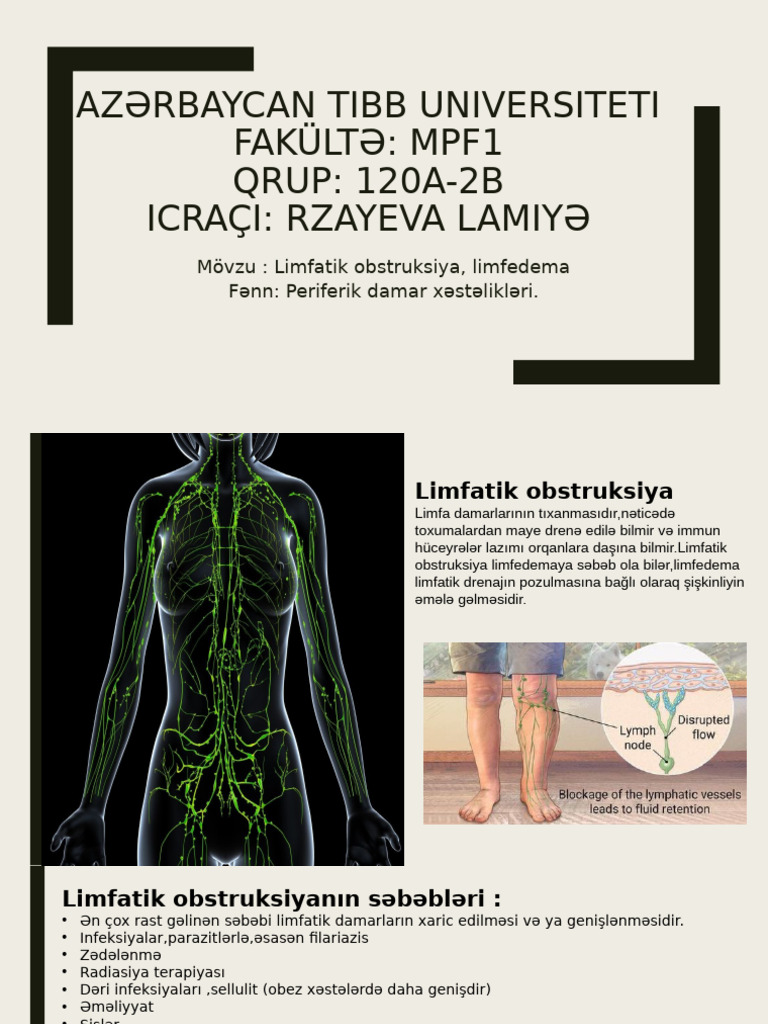 Limfatik Obstruksiya | PDF