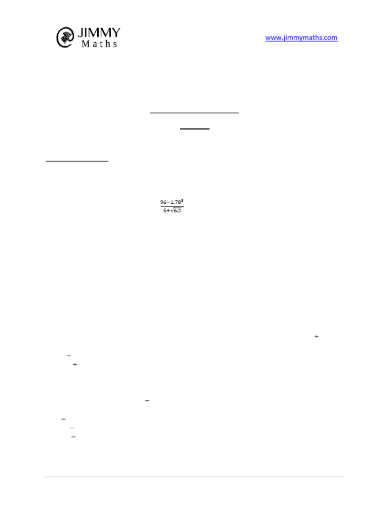 Sec 1 Mock Exam Paper 1 Guide | PDF | Area | Significant Figures
