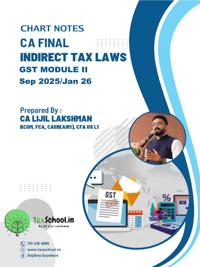 CA Final Sep 25 GST Module II Soft | PDF | Invoice | Value Added Tax