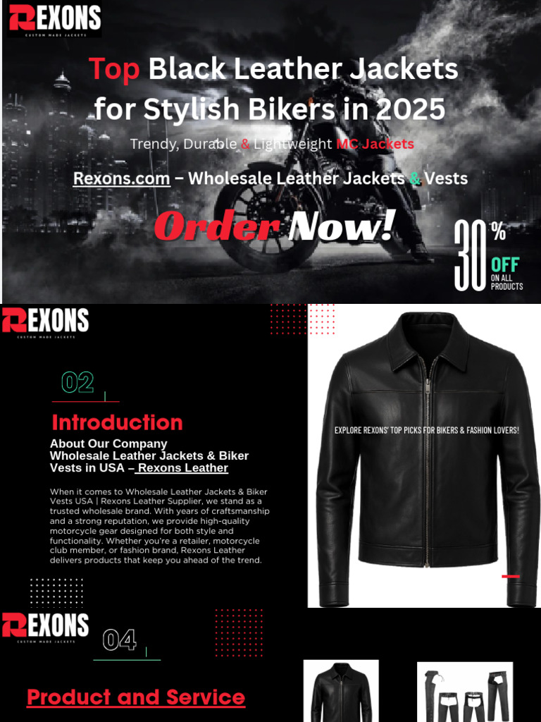 Black Leather Jackets For Stylish Bikers in 2025: Trendy, Durable ...