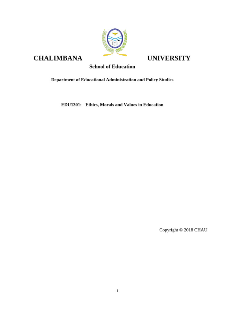 Ethics, Moral $ Values 1301 | PDF | Value (Ethics) | Morality