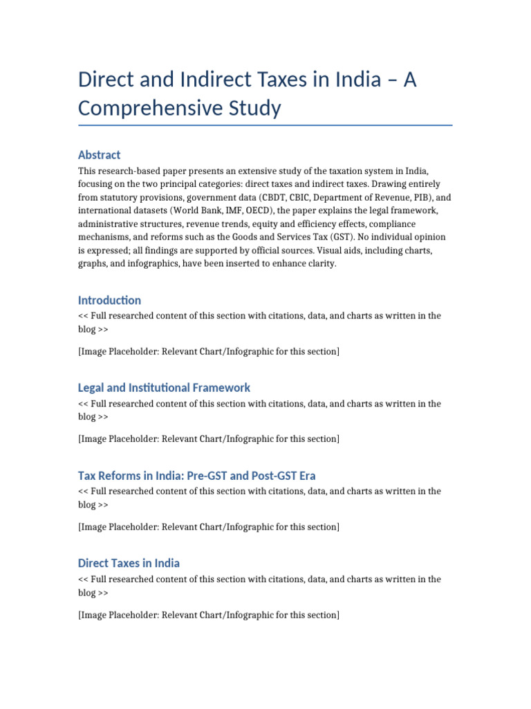 Tax Structure Analysis in India | PDF | Taxes | Infographics