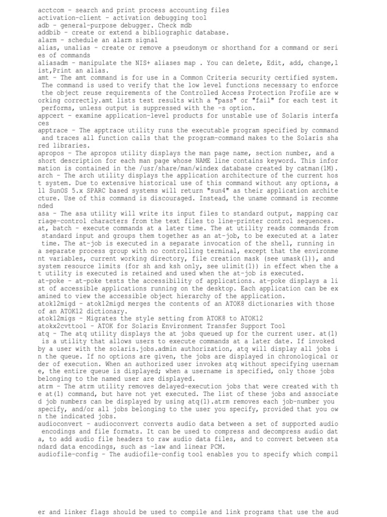 Commands | PDF | Command Line Interface | C (Programming Language)