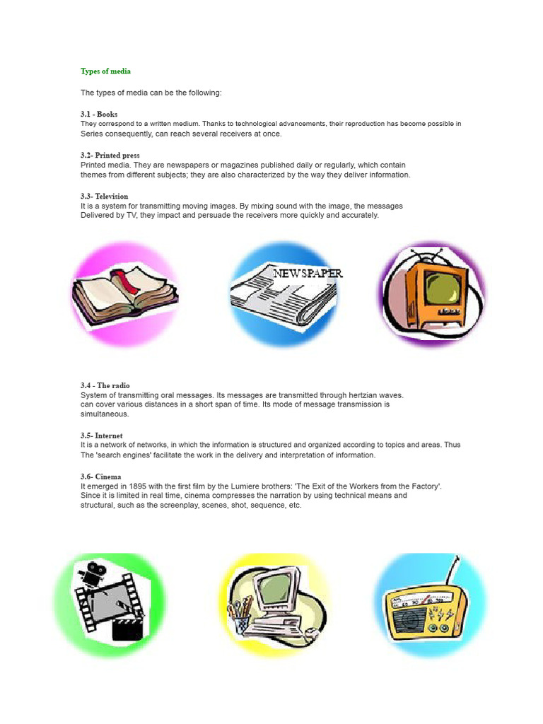 Types of Communication Media | PDF