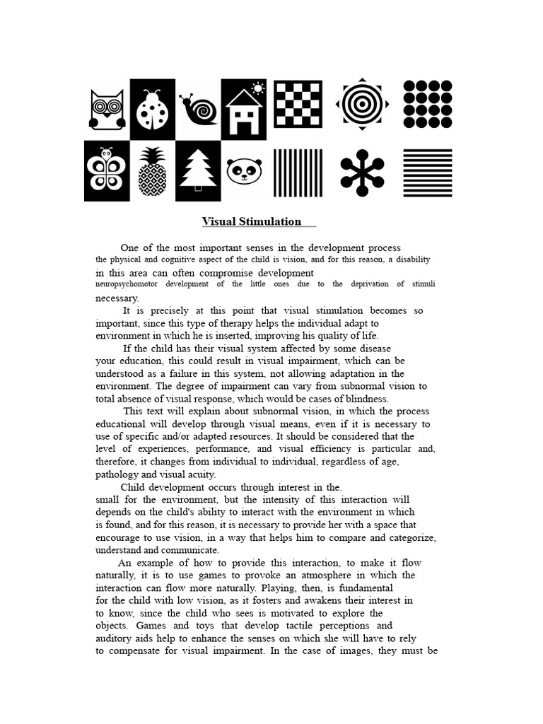 Essential Visual Stimulation for Children | PDF | Visual Impairment ...