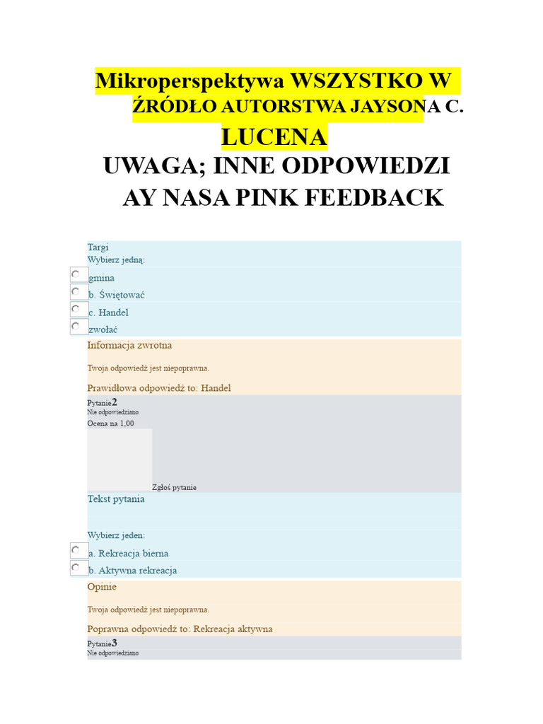 Mikroperspektywa Wszystko W Źródle Autorstwa Jayson C. Lucena | PDF