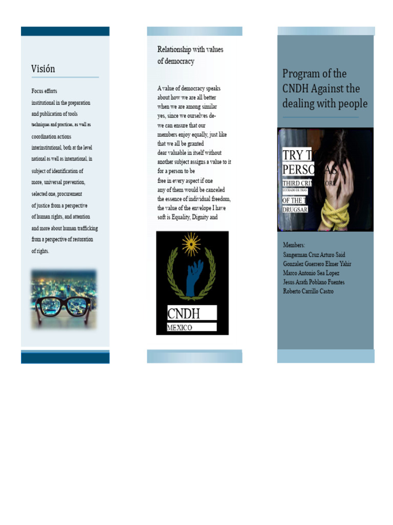 Triptych | PDF | Human Trafficking | Human Rights