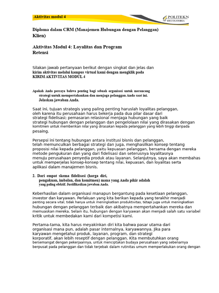 Strategi Loyalitas Pelanggan Efektif | PDF