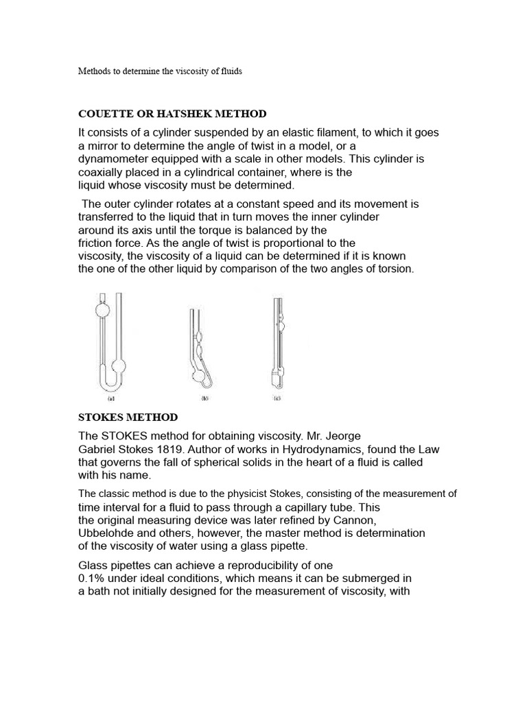 Viscosity Measurement Methods Explained | PDF | Viscosity | Physical ...