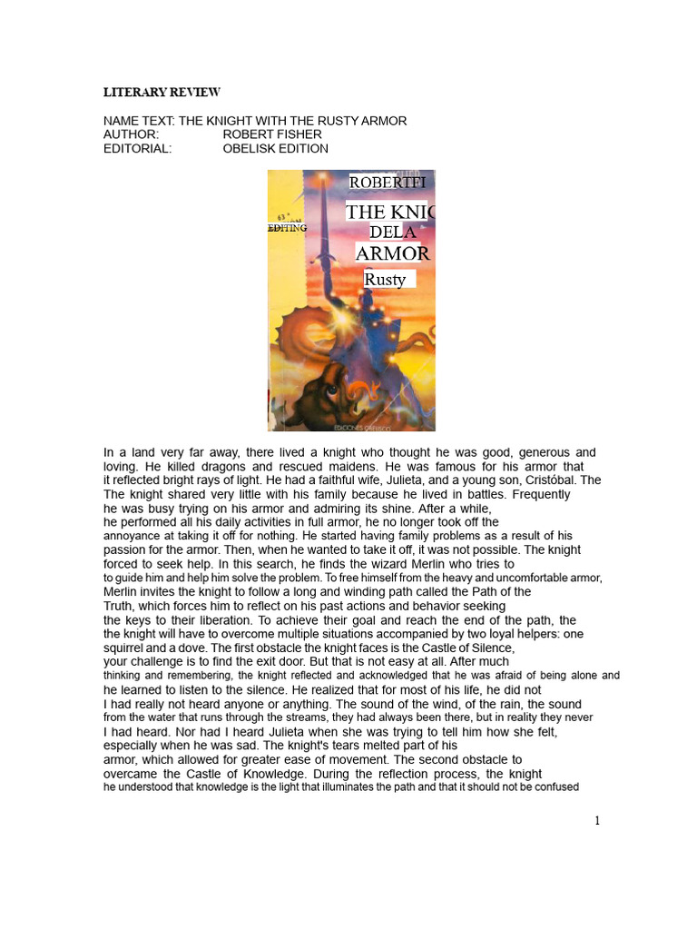 Review of The Knight in Rusty Armor | PDF