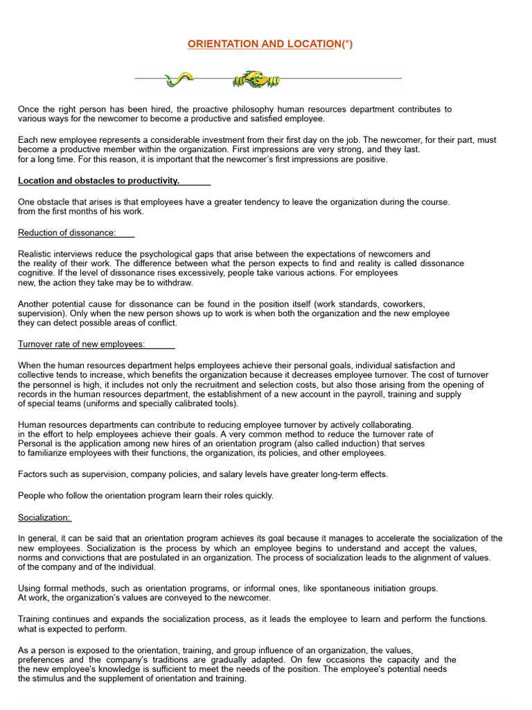 Effective Employee Orientation Strategies | PDF | Employment | Human ...