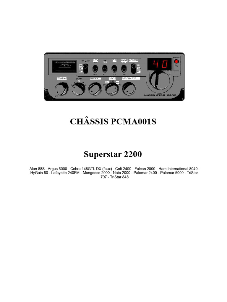 Modifications pour Superstar 2200 | PDF | Circuit intégré | Oscillateur ...