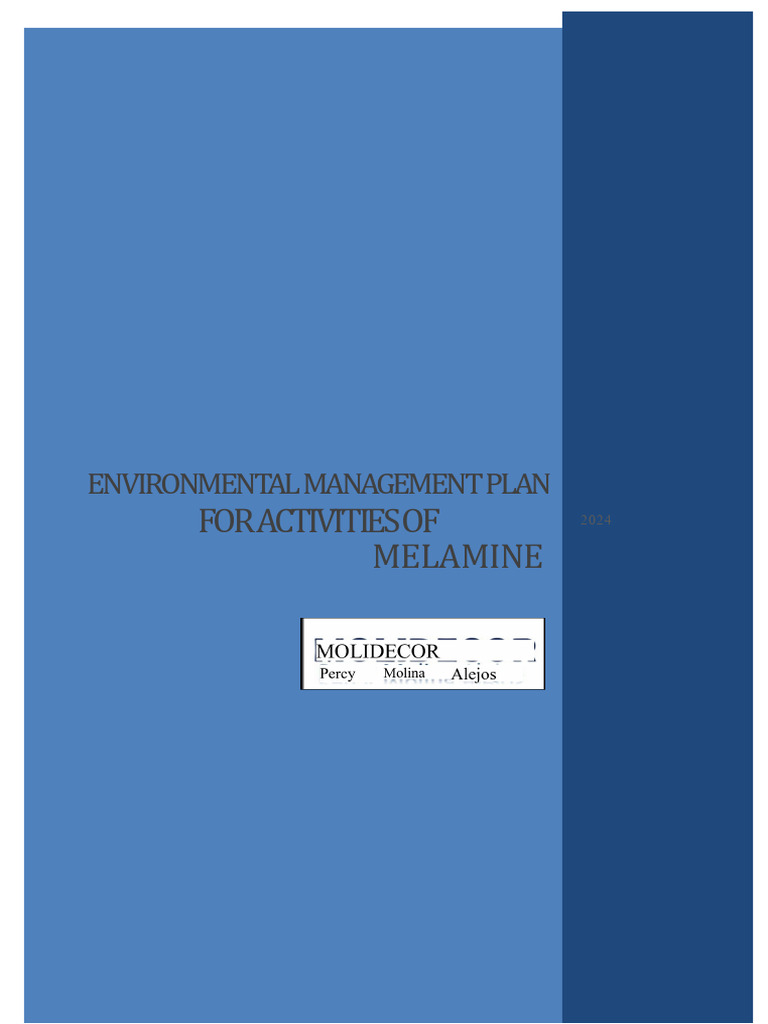 Environmental Management Plan 2024 | PDF | Waste | Waste Management