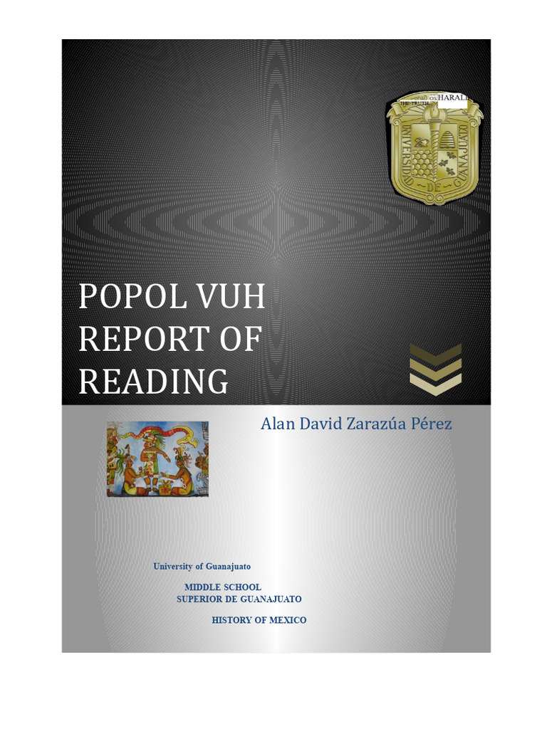 Reading Report: POPOL VUH | PDF | Comparative Mythology | Religious ...