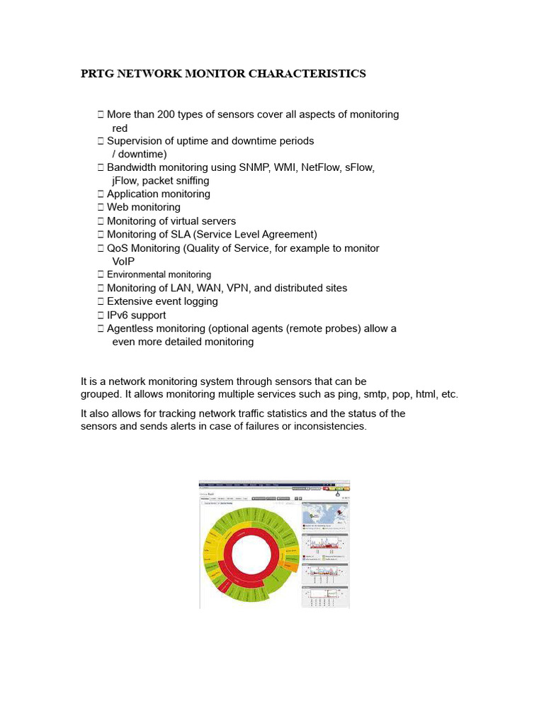 PRTG Network Monitoring Features | PDF