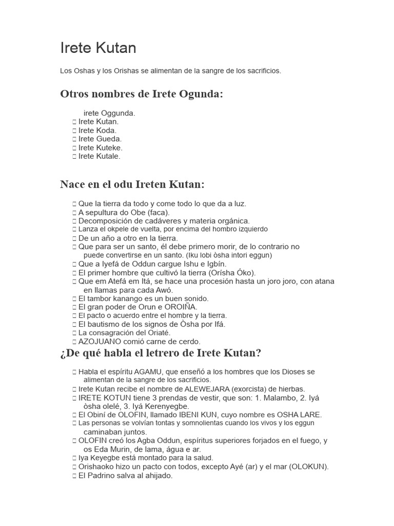 Irete Kutan | PDF