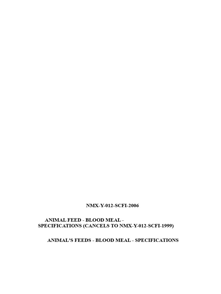Xxi 2 MXD A016 Nmx-Y-012-Scfi-2006 R0 3mar2006 | PDF | Flour | Foods