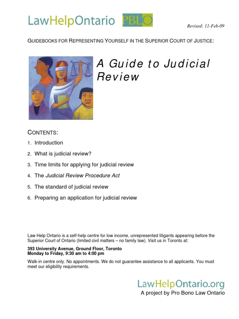 A Guide To Judicial Review | PDF | Court System Of Canada | Standard Of ...