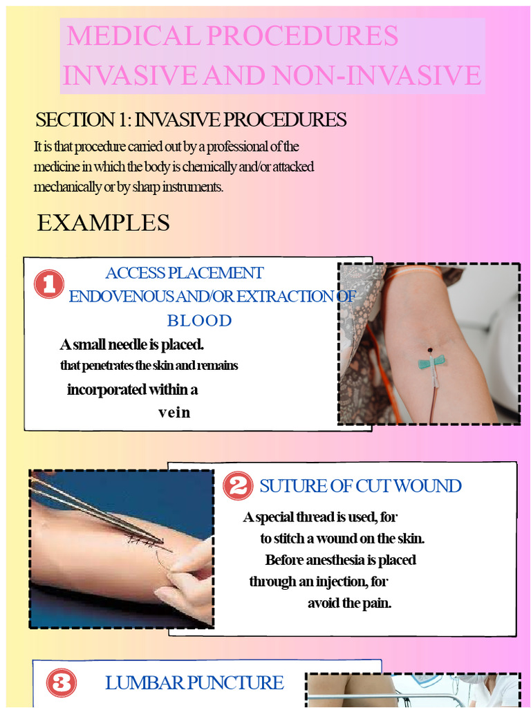 Infographic Difference Between Non-Invasive Procedures and Invasive ...