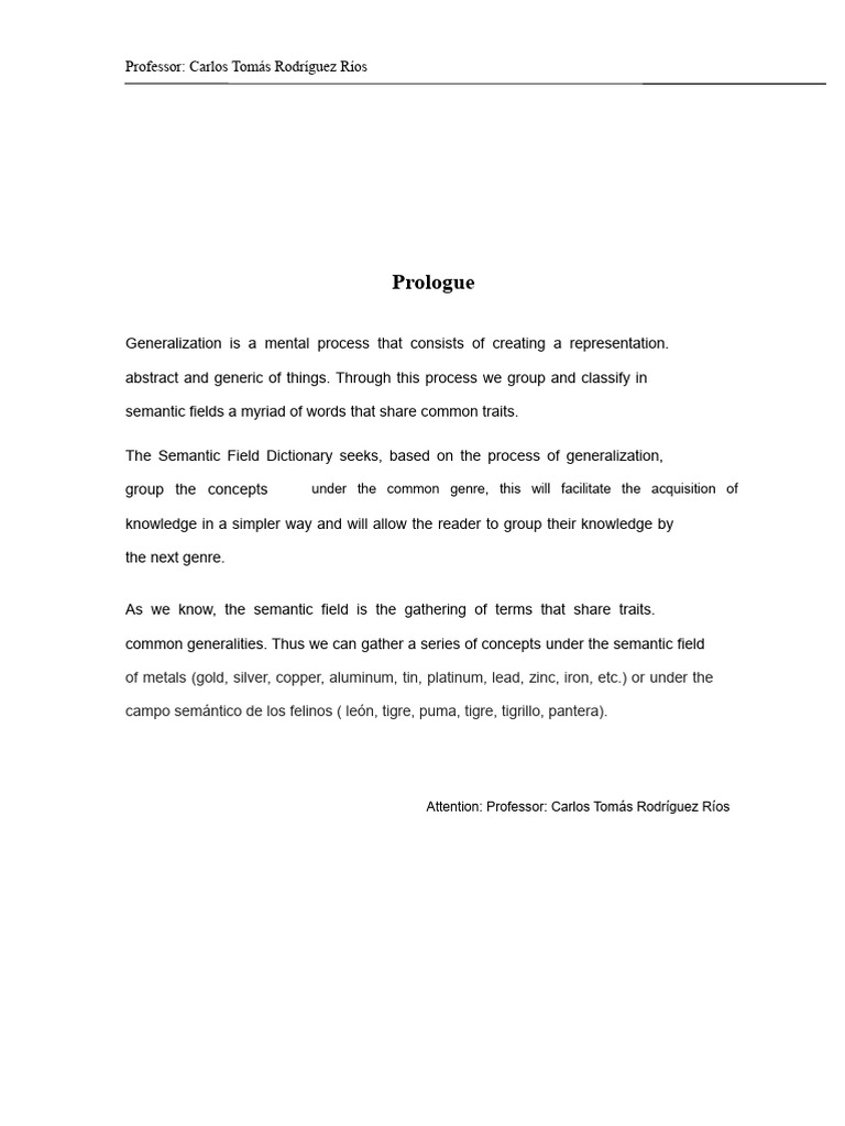 Semantic Field Dictionary Overview | PDF | Amphibian | Reptile