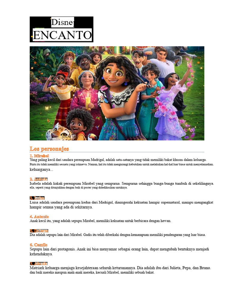 Keluarga Madrigal: Kisah Mirabel dan Casita | PDF