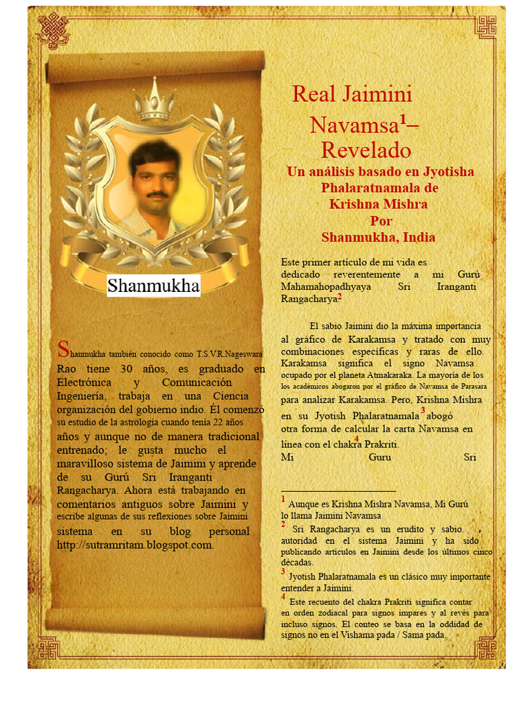 Análisis de la Carta Navamsa Jaimini | PDF | Vaishnavismo | Zodíaco
