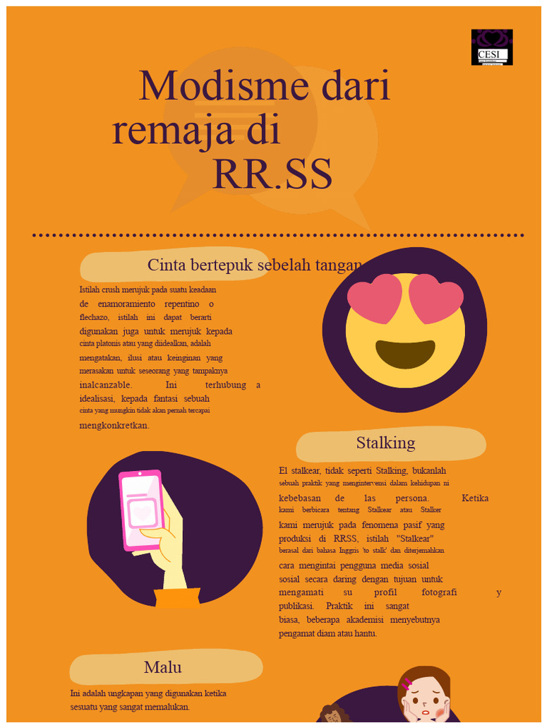 Infografis Media Sosial Dan Remaja | PDF