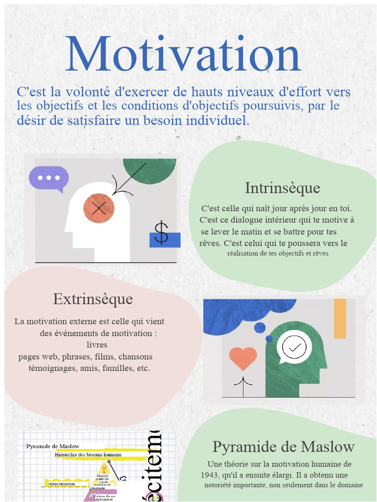 Types de motivation : intrinsèque et extrinsèque | PDF