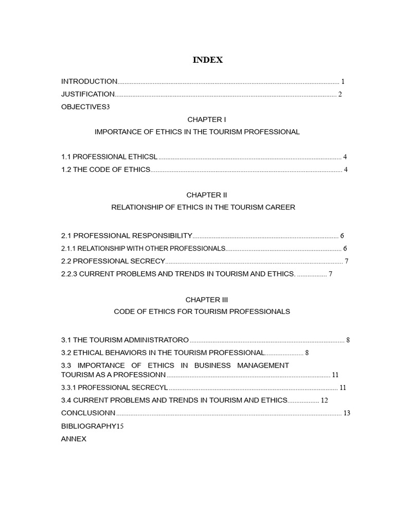 Ethics in Tourism Professionals Guide | PDF | Tourism | Value (Ethics)