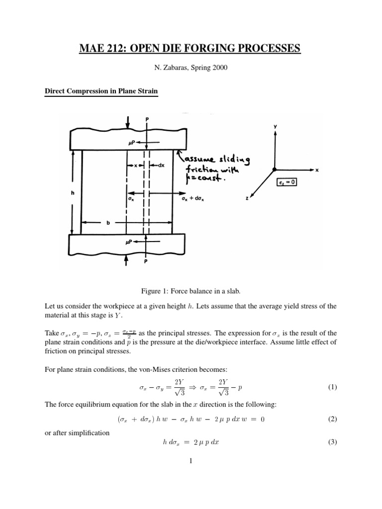 Open Die Forging Calculate | Forging | Yield (Engineering)