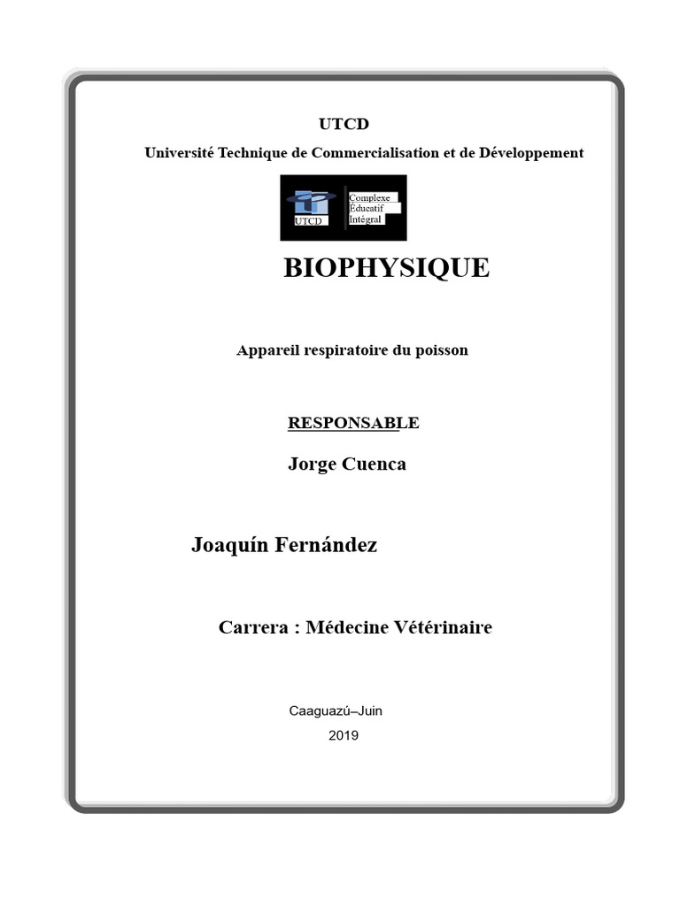 Structure des branchies des poissons | PDF | Branchie | Système ...