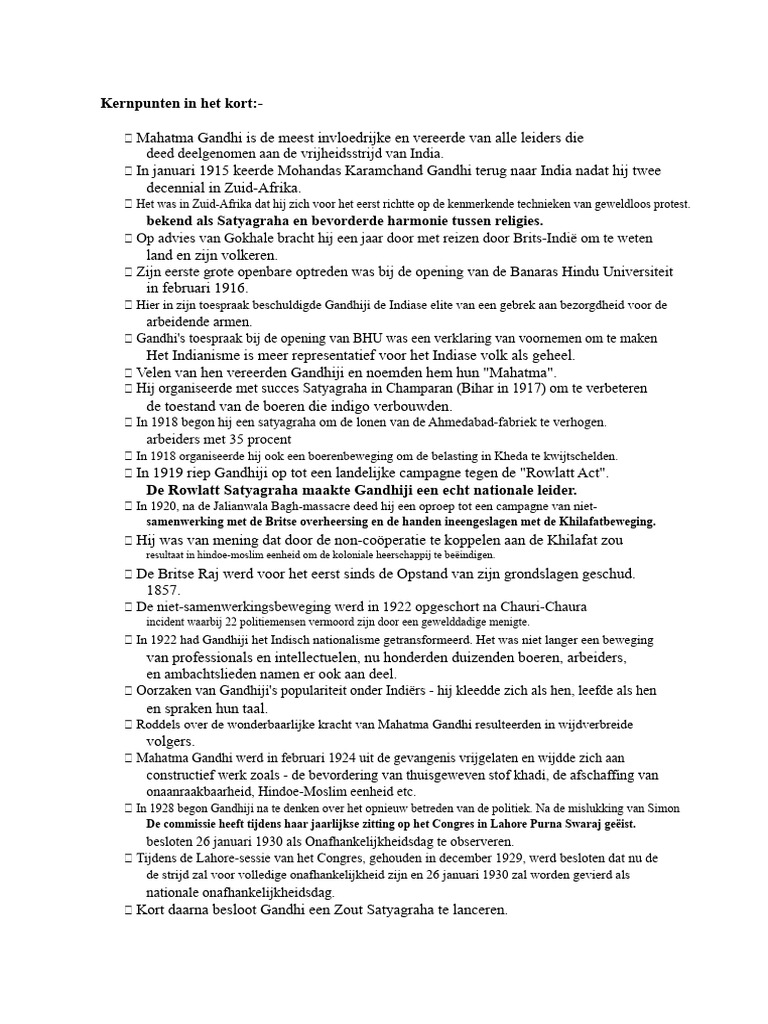 Mahatma Gandhi en de Nationalist Beweging | PDF