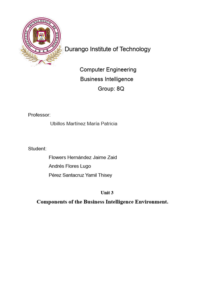 Business Intelligence Environment Components | PDF | Enterprise ...