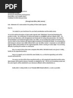 MRP Declaration Oem Letter Head | PDF