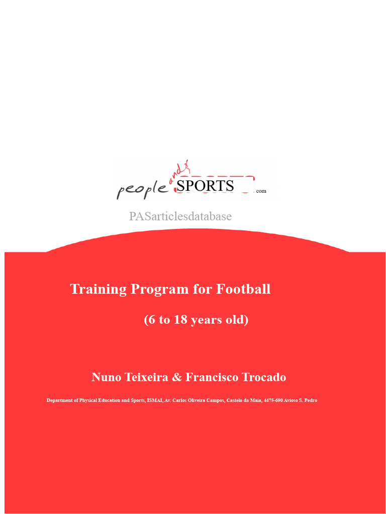 Peñarol's Football Training Ages 6-18 | PDF | Methodology | Knowledge