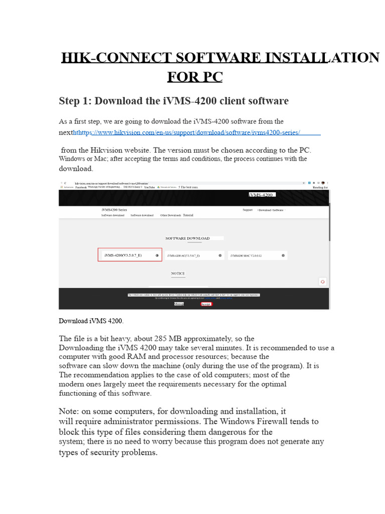 Installation of Hik-Connect Software For PC and Mobile | PDF | User ...