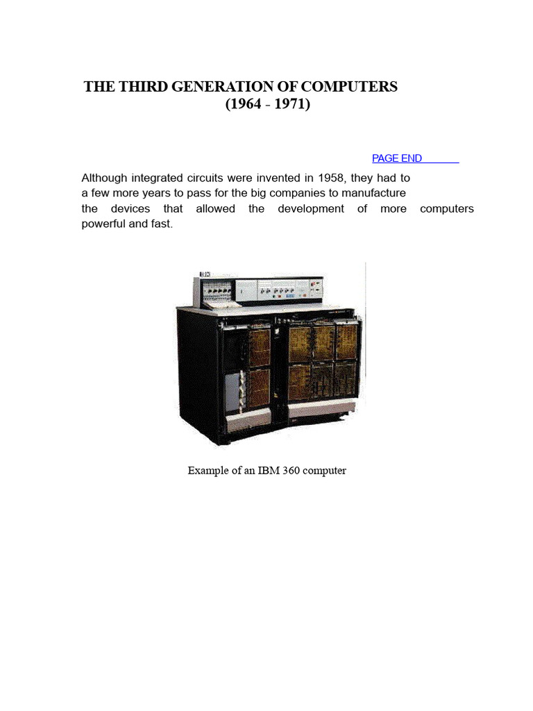The Third Generation of Computers | PDF | Computer Program | Programming