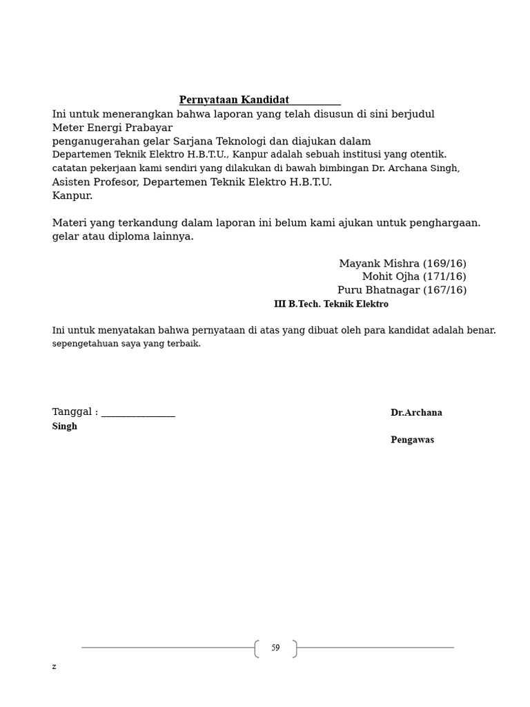 Laporan Meter Energi Prabayar | PDF