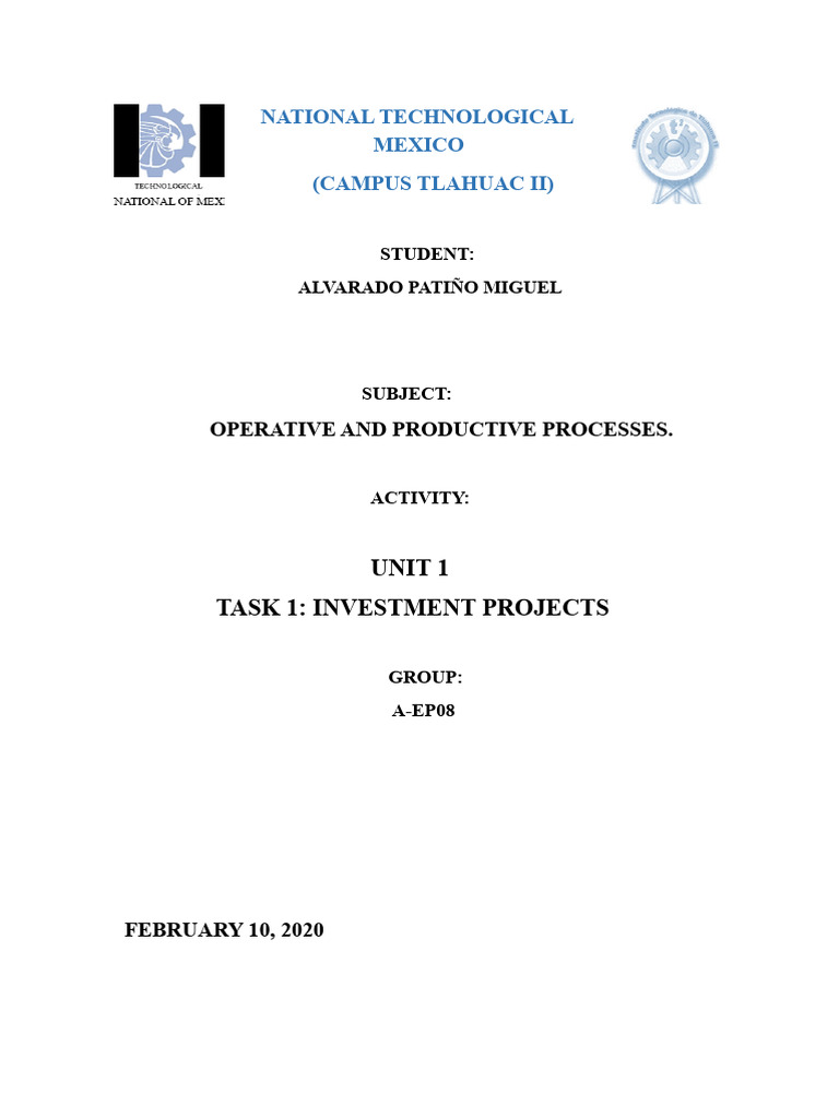 INVESTMENT PROJECT Examples | PDF | Investing | Evaluation