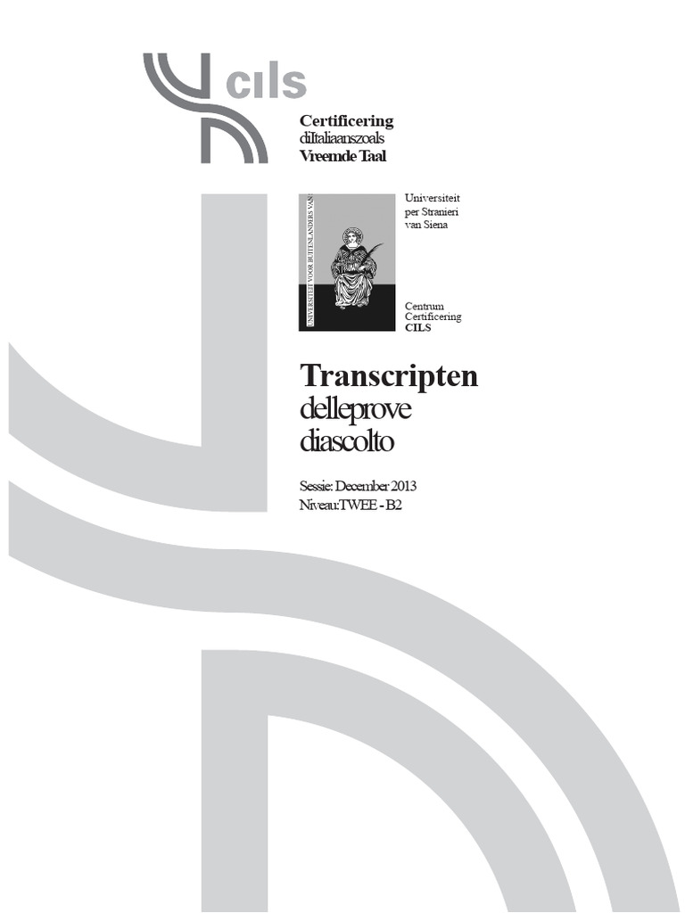 Audio Transcripties Twee B2 | PDF