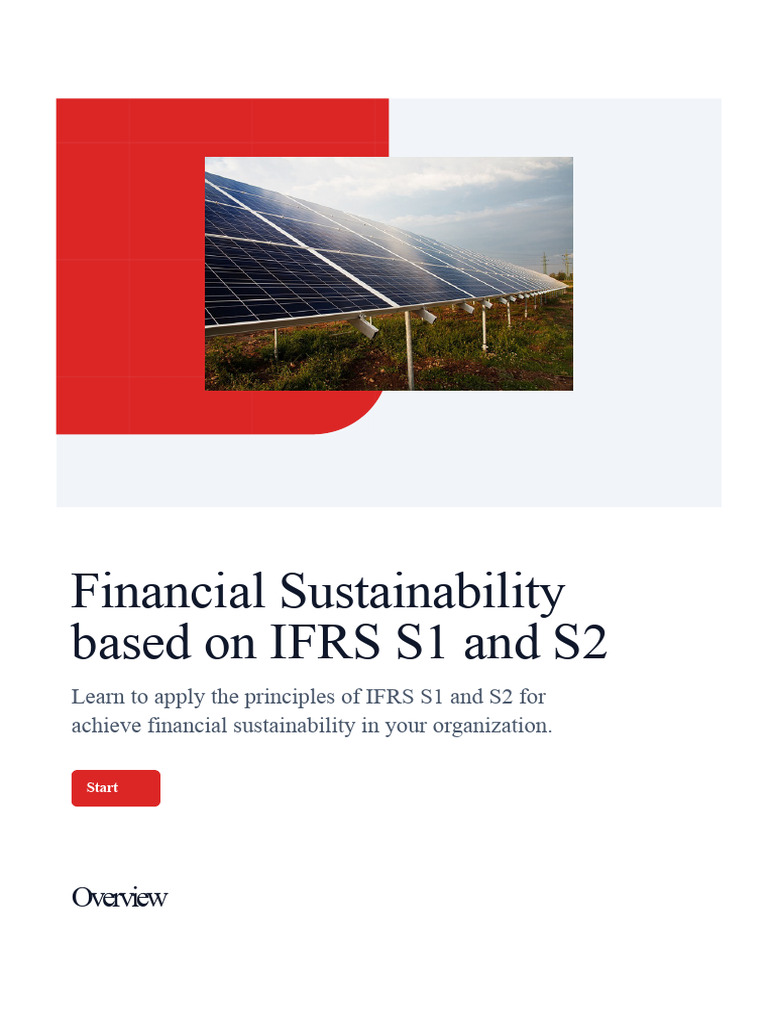 Financial Sustainability Based On IFRS S1 and S2 | PDF | International ...