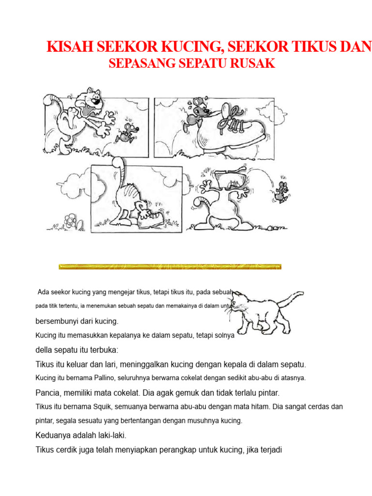 Kisah Kucing Dan Tikus | PDF