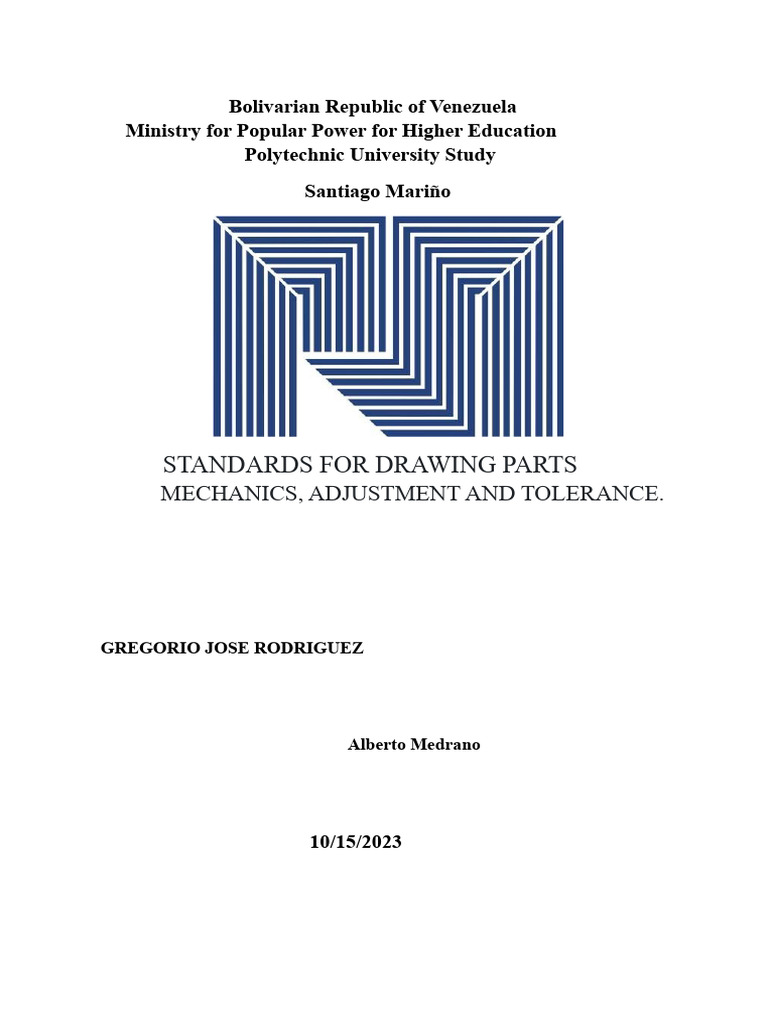 Mechanical Drawing Standards Overview | PDF | Engineering Tolerance