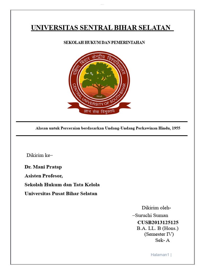 Penugasan Hukum Hindu-1 | PDF